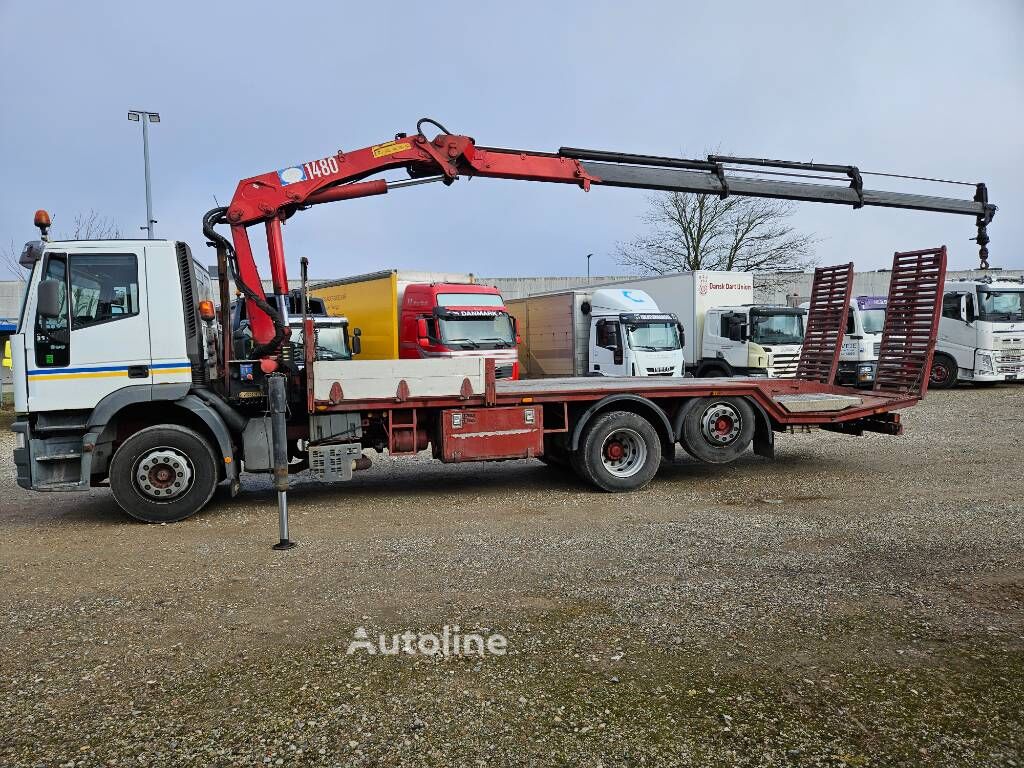 IVECO Eurotech 6x2 // Machinetransport // HMF 1483 K3 autotransporter