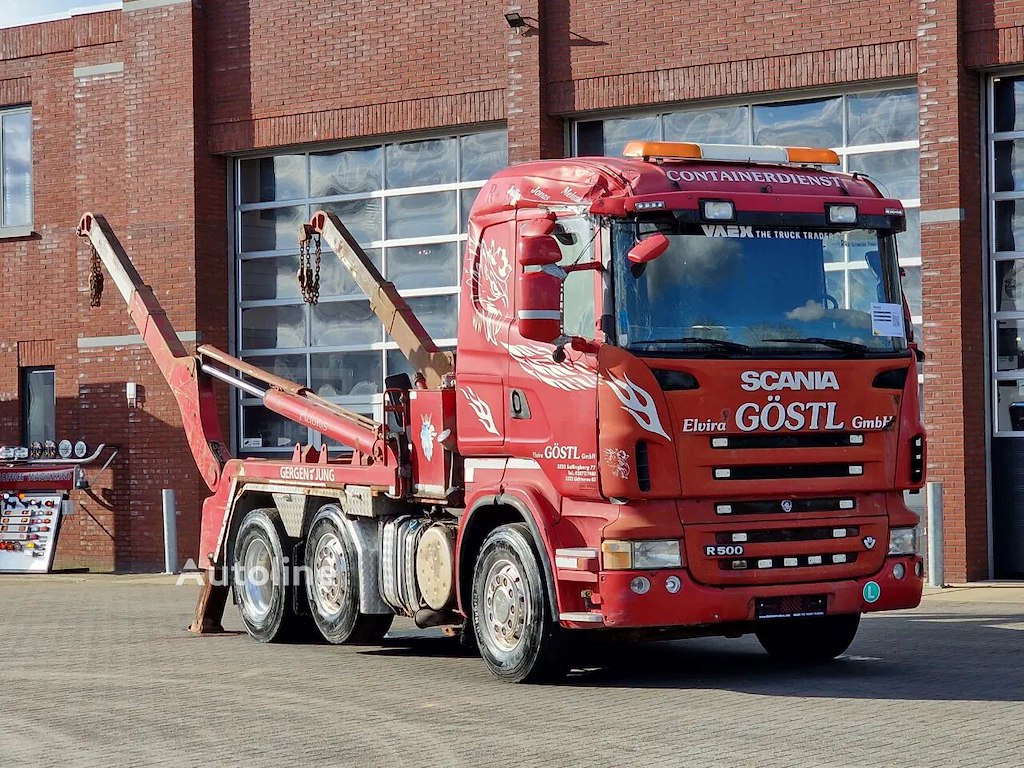 Scania R500 V8 LB6x2/4HNB E5 GERGEN TAK-VL-Adonis - Retarder - Full air kamion autopodizač kontejnera