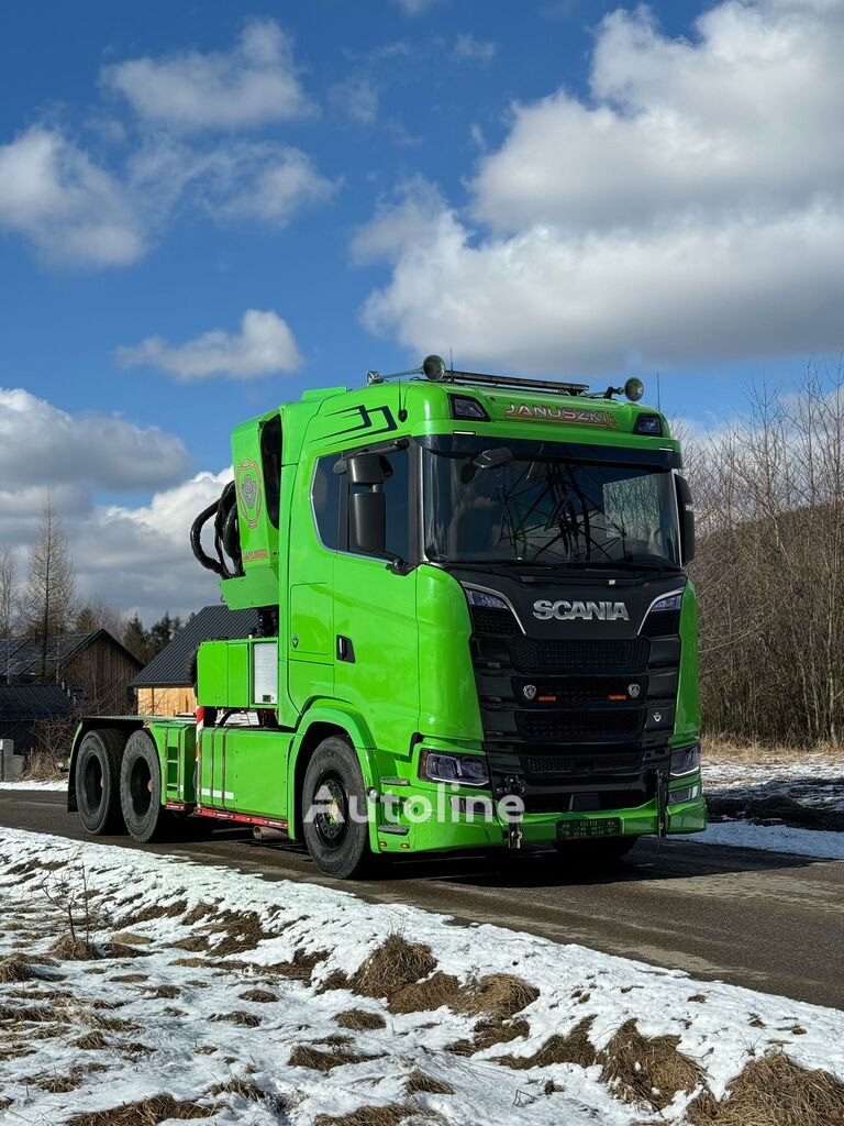 Scania świeża SCANIA S650 6x4 Holztransporte Epsilon kamion za prevoz drva