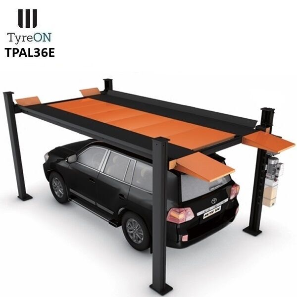 Nova TyreON TPAL36E 4 post parking lift- 3.6T - Height 222 cm - 480 cm runwa četvorostubna dizalica