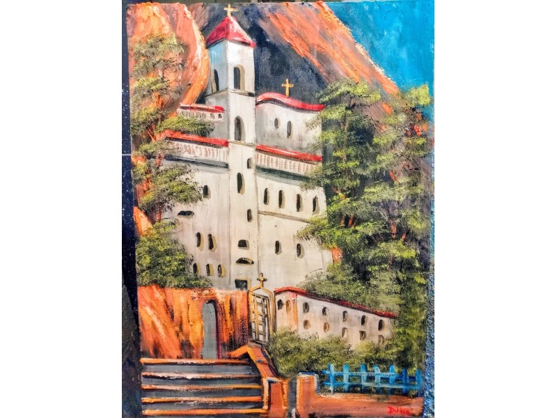 Ostrog 70x50cm ulje na platnu