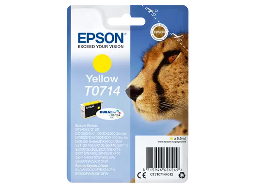 Singlepack Yellow T0714 DURABrite Ultra Ink