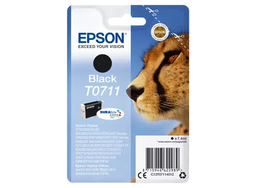 Singlepack Black T0711 DURABrite Ultra Ink