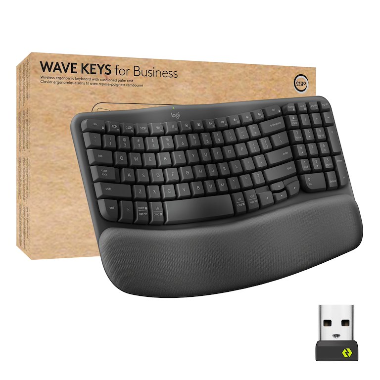 Logitech Wave Keys (920-012334) GRAPHITE for Business bežična tastatura crna