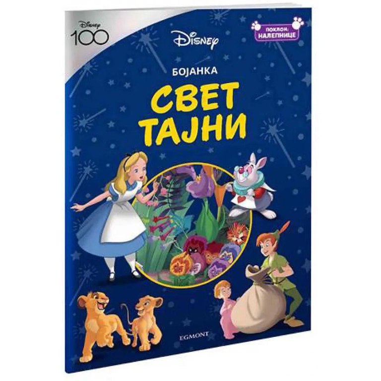 DISNEY100 KLASIK SVET TAJNI BOJANKA SA NALEPNICAMA