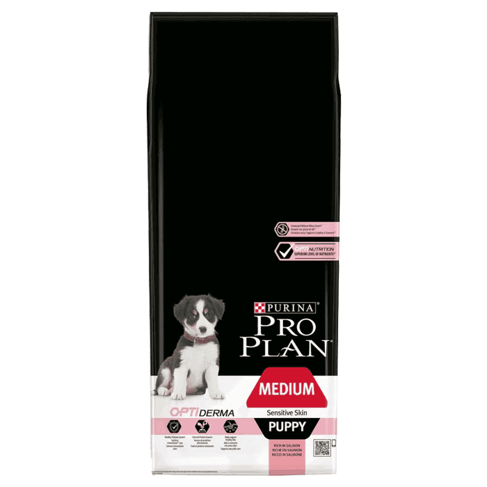 Pro Plan Medium Puppy Sensitive Skin, 12 kg