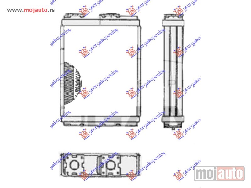 GREJAC KABINE (180x147) Mitsubishi lancer (cb1/4) 92-95 -dostupno