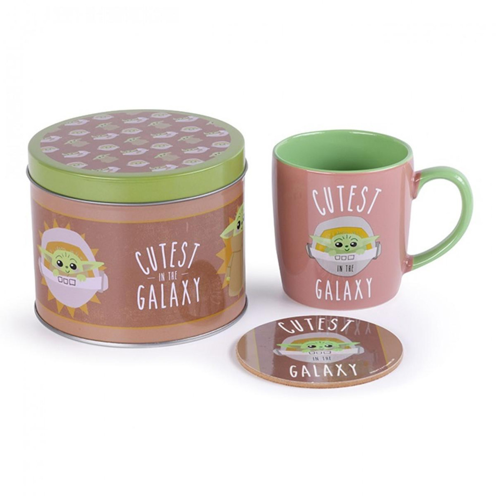 Star Wars: The Mandalorain (Cutest in The Galaxt) Mug Tin Set
