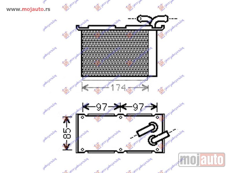 HLADNJAK INTERKULERA 1.2/1.4 TFSi BENZIN (120x200x60) Skoda fabia 10-14 -dostupno