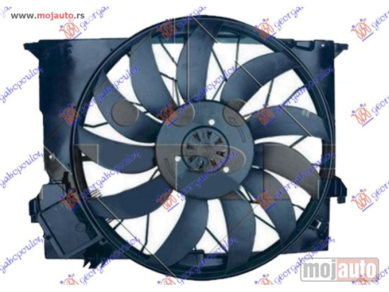 VENTILATOR KOMPLET (6.2 BENZIN) 07- (530mm) (850W) (4 PIN) Mercedes s class (w221) 05-13 -dostupno