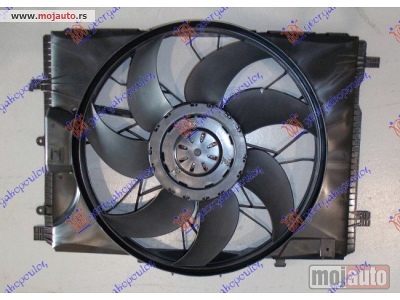 VENTILATOR KOMPLET (BENZIN/DIZEL) (475mm) (4 PIN) (400 W) (MODUL ELEKTRICNE KONTROLE) Mercedes c class (w204) 11-14 -dostupno