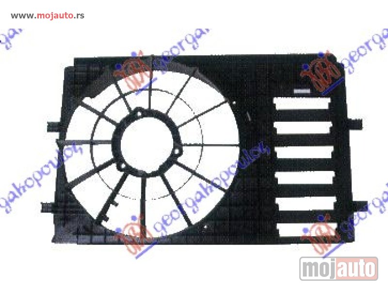 NOSAC VENTILATORA (1.2/1.4 BENZIN) (39mm) PLASTICNI Skoda fabia 10-14 -dostupno