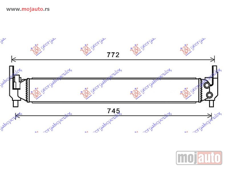 HLADNJAK MOTORA DODATNI 1.2/1.4 BENZIN (646x86x56) Skoda fabia 10-14 -nedostupno