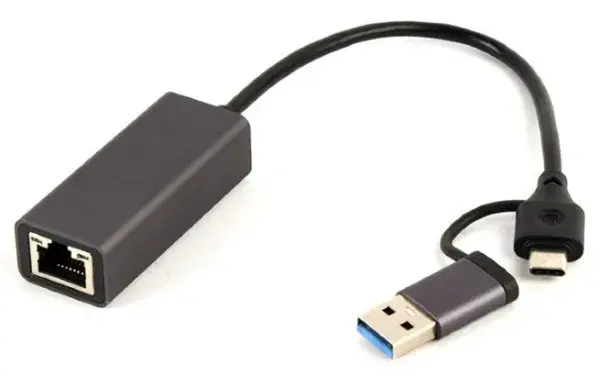 GEMBIRD USB 3.1 + USB C Gigabit mrežni adapter