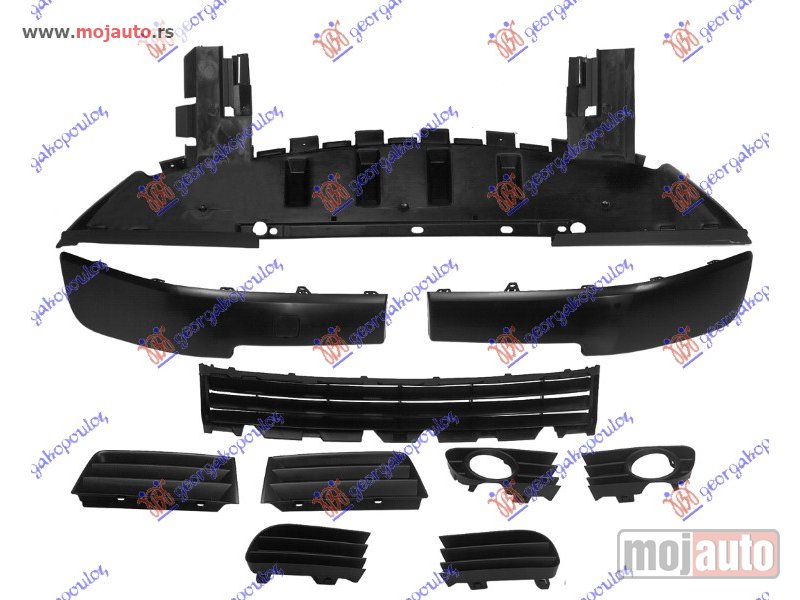 RESETKE I LAJSNE PREDNJEG BRANIKA (SET) Renault megane sdn-h/b-l/b 02-05 -dostupno