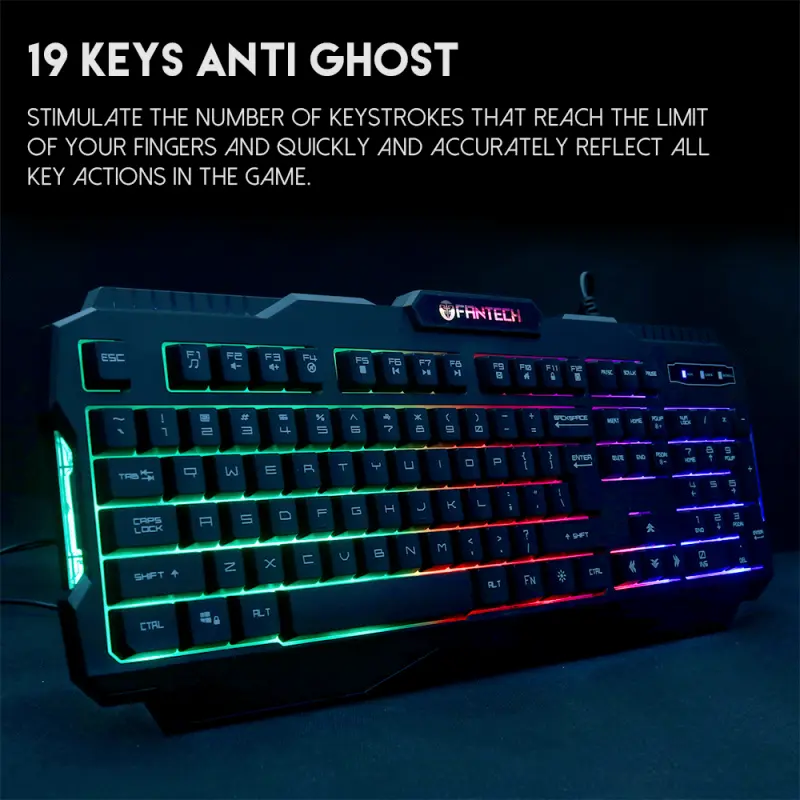 Tastatura Gaming Fantech K511 Hunter Pro crna