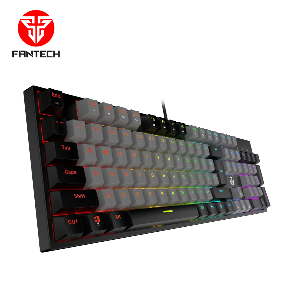 FANTECH Mehanička tastatura Gaming MK886 RGB Atom siva (Red switch)