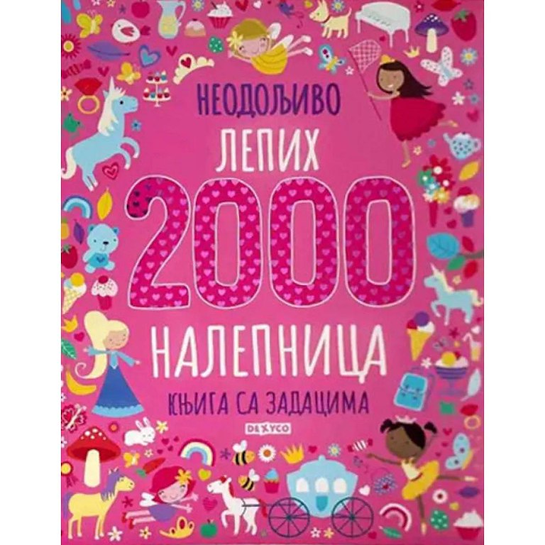 2000 NEODOLJIVO LEPIH NALEPNICA KNJIGA SA ZADACIMA