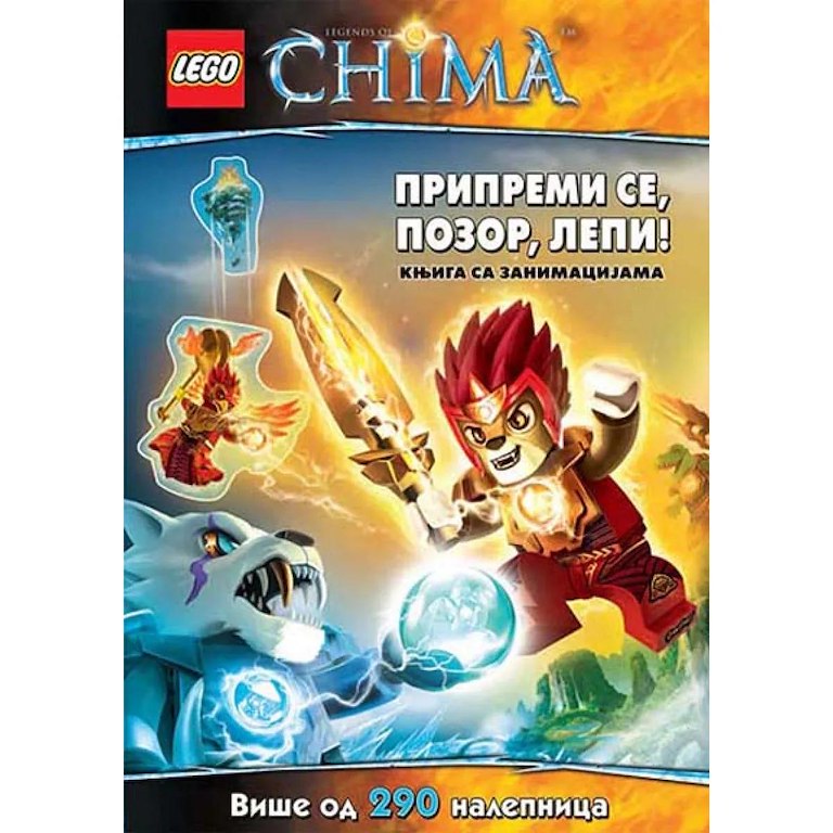 LEGO LEGENDS OF CHIMA PRIPREMI SE POZOR LEPI 290 NALEPNICA