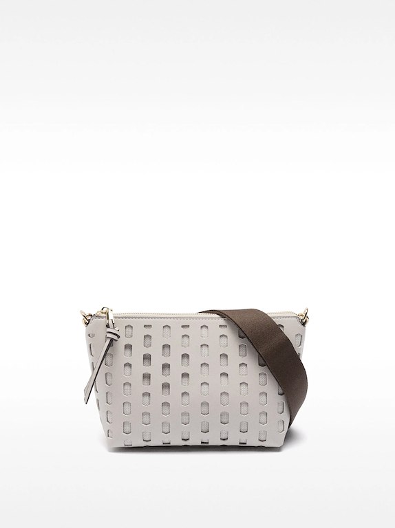 Perforated crossbody bag