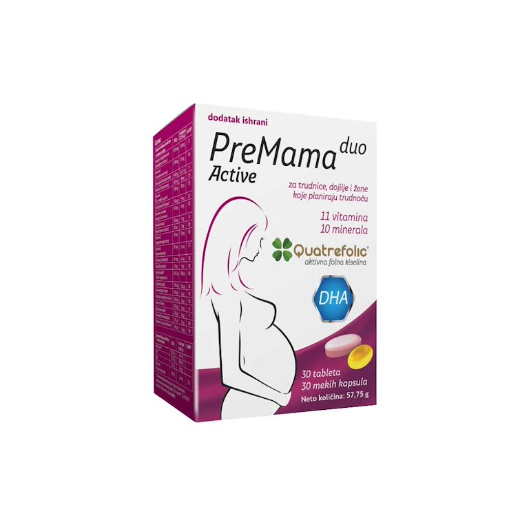 ALKALOID PreMama Duo Active 30 Tableta i 30 Kapsula za Trudnice