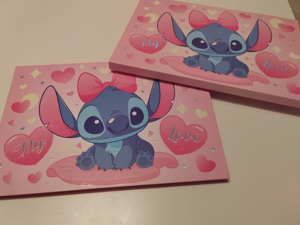 ✨ stitch senke – 54 kom ✨ paleta senki u čvrstoj kutiji roze boje!