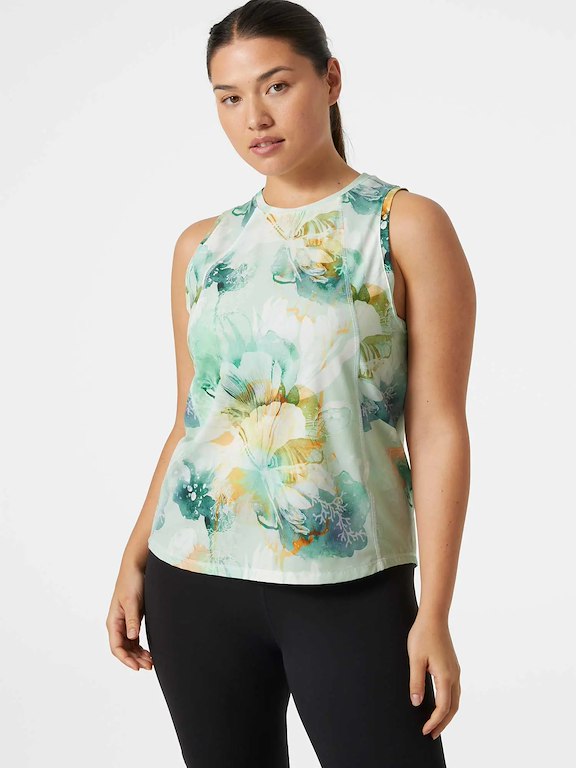 HELLY HANSEN Ženska majica bez rukava W ROAM LOOSE PRINT Tank zelena