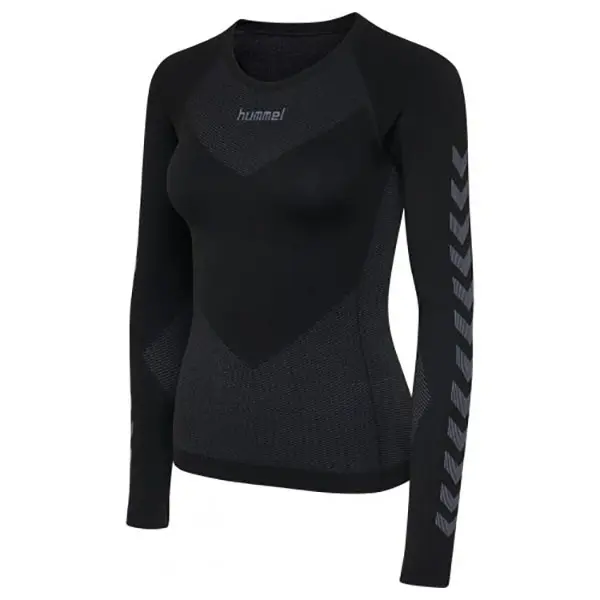 HUMMEL Ženska majica First Seamless Jersey l/s Woman crna