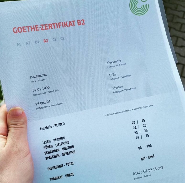 Buy Goethe b1 Zertifikat A1, Deutsch b1 Berlin