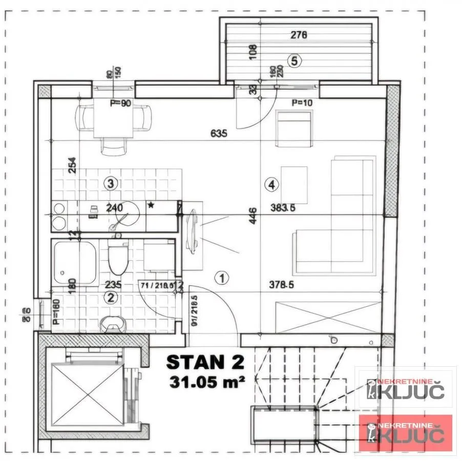 Prodaja, jednosoban stan, 31m2, Socijalno, Novi Sad, Novi Sad