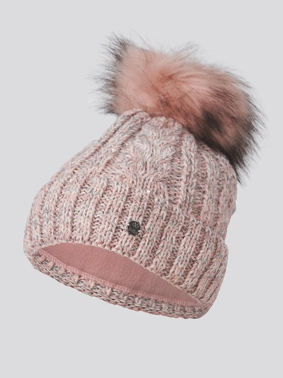 BRILLE Ženska kapa Women's beanie roze