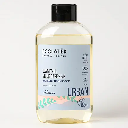 ECOLATIER Micelarni šampon za sve tipove kose Urban, Kokos i dud, 600 ml