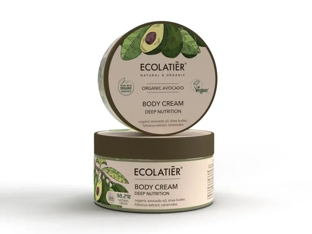 ECOLATIER Krema za telo Dubinska ishrana Organic Avocado, 250 ml