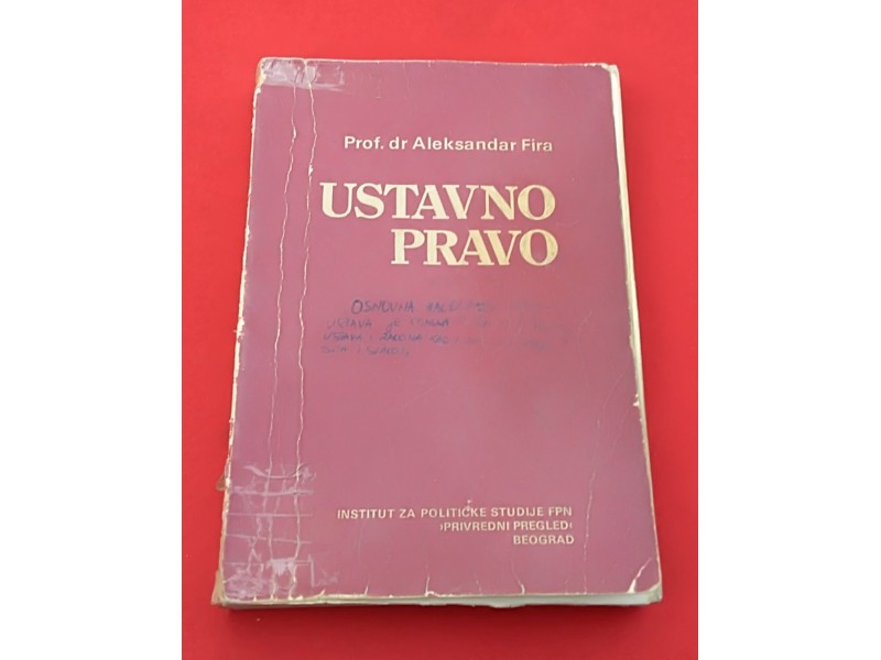 Ustavno pravo Aleksandar Fira