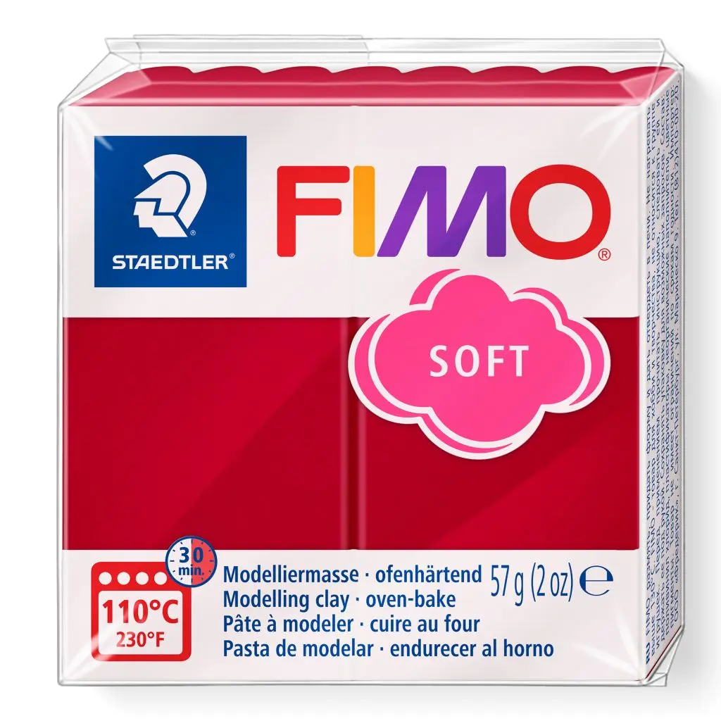 FIMO polimer glina meka trešnja crvena