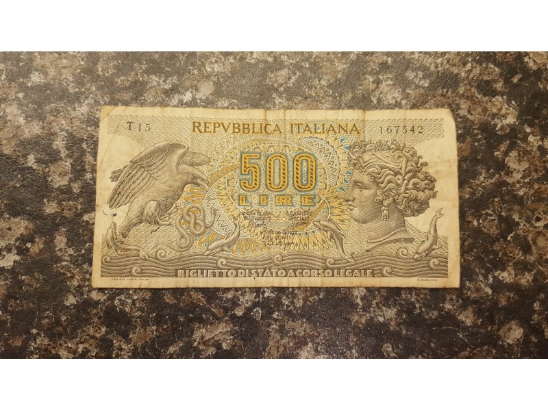 500 lira Italija 1966 god