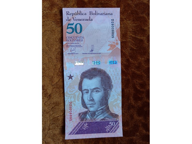 Venecuela 50 Bolivar,2018 god.UNC