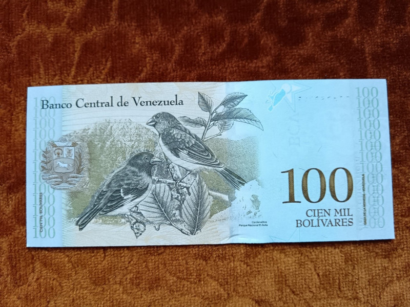 Venecuela 100.000 Bolivar,2017 god.UNC