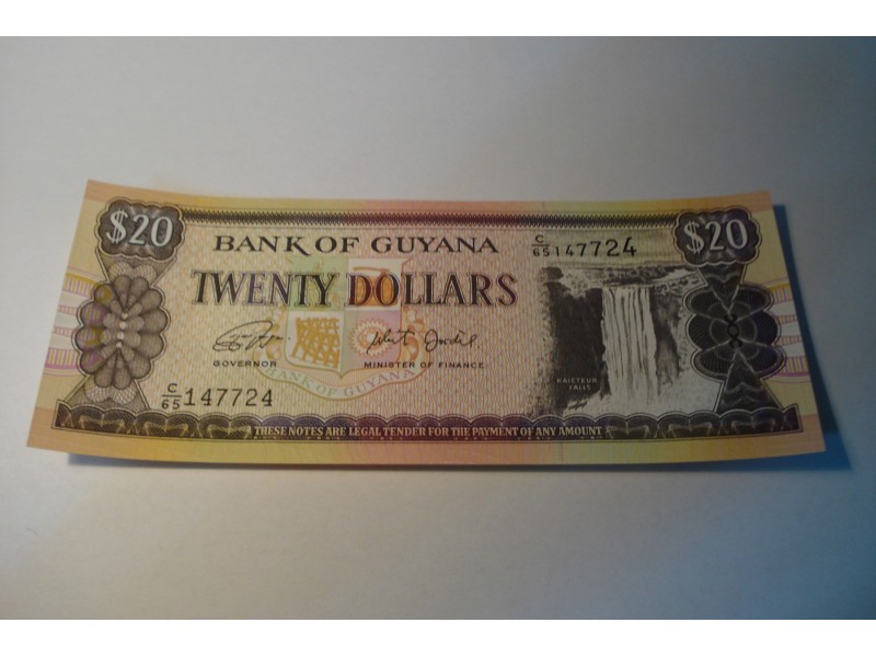 GUYANA - TWENTY DOLLARS