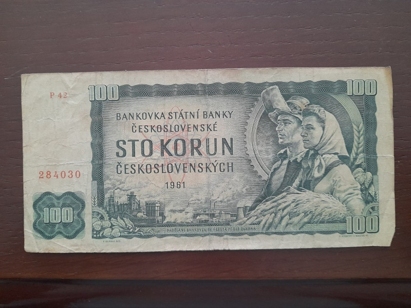 100 korun,1961