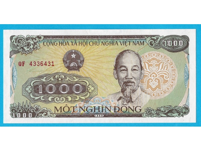 Vijetnam 1000 đonga 1988