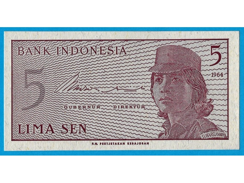 Indonezija 5 sena 1964