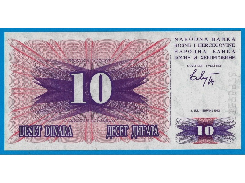 BIH 10 dinara 1992