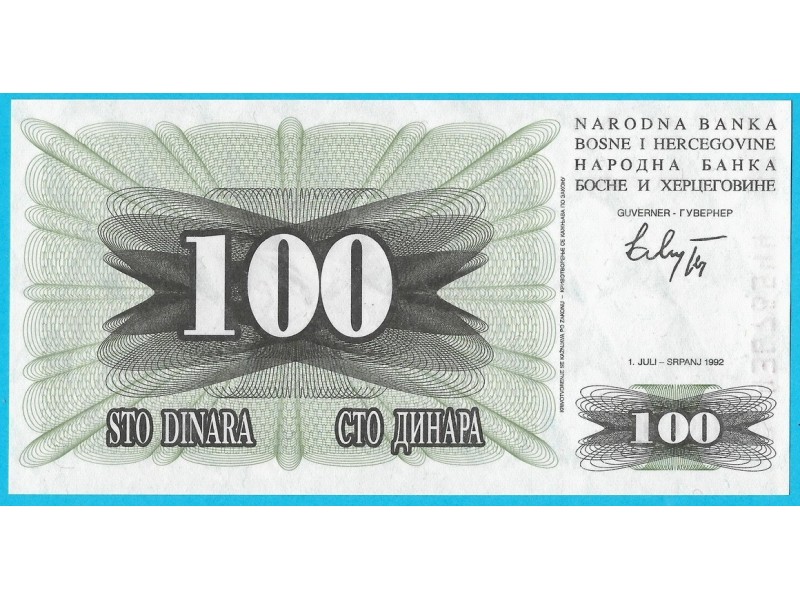 BIH 100 dinara 1992