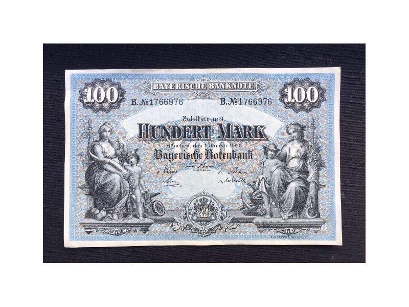 100 maraka 1900 god XF- lepa i retka