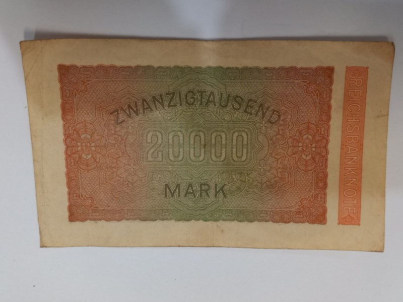 20 000 mark 1923.godina Nemačka