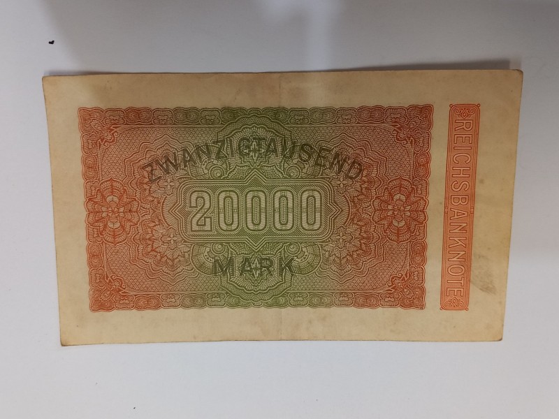 20 000 mark 1923.godina Nemačka