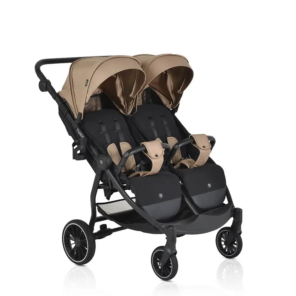 MONI Kolica za blizance TwinGo – Camel