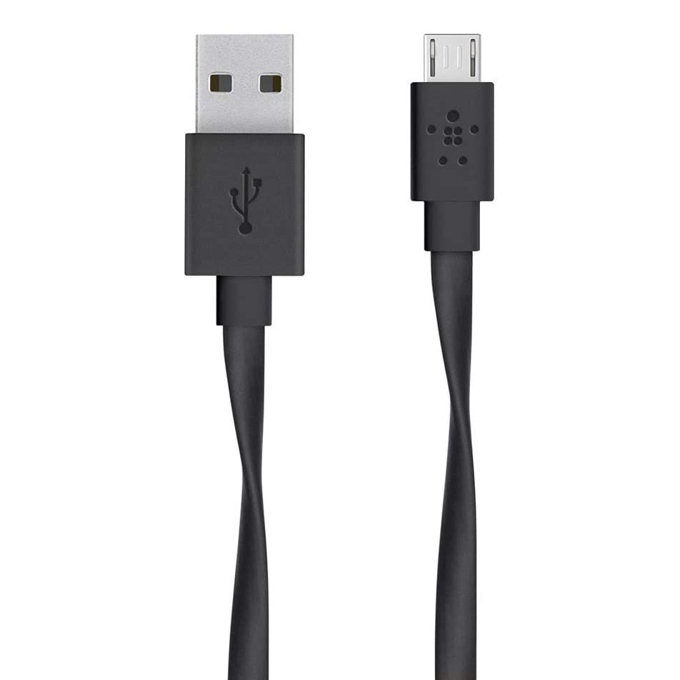 *Flat kabl USB-A na Micro USB1.8 m crni