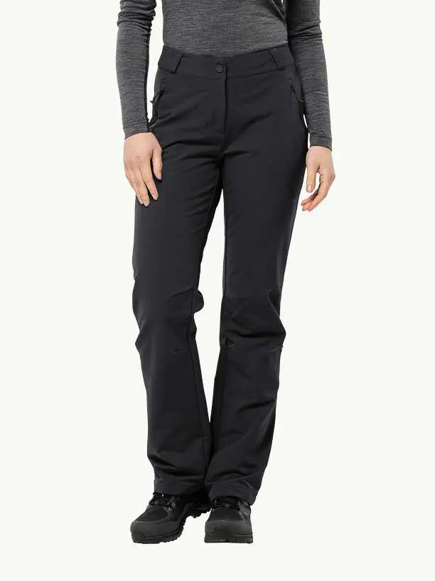 JACK WOLFSKIN Ženske sportske pantalone Activate Thermic W 1503593 crne